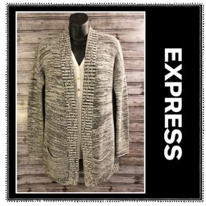 Express | Sweaters | Long Multi Knit Cardigan W Pockets By Express ...
